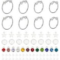 1 Box DIY Charm Adjustable Ring Making Kit Including 304 Stainless ...