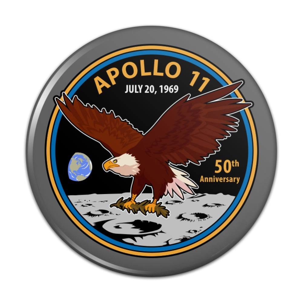 NASA Apollo 11 50th Anniversary Patch with Eagle on The Moon Kitchen ...