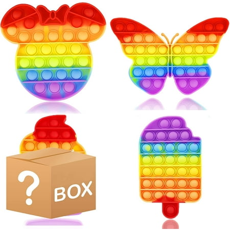 4 Pack Pop Poop Fidget Toy Bubble Sensory Figets Figetget Cute Yellow ...