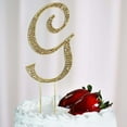 Efavormart 4.5" Tall Gold Shinny Rhinestone Letters Cake Toppers For ...