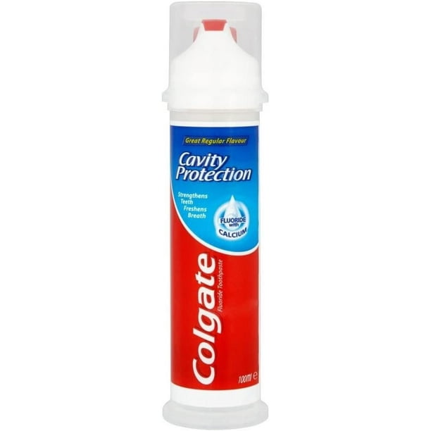Colgate Cavity Protection Regular Toothpaste Pump (100ml) - Pack of 6 ...