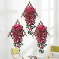 Artificial Rose Vine Wall Mounted Simulation Rose Vines for Home Door ...