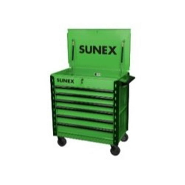 Sunex SUN8057XTLG Premium Full-Drawer Service Cart - Lime Green ...