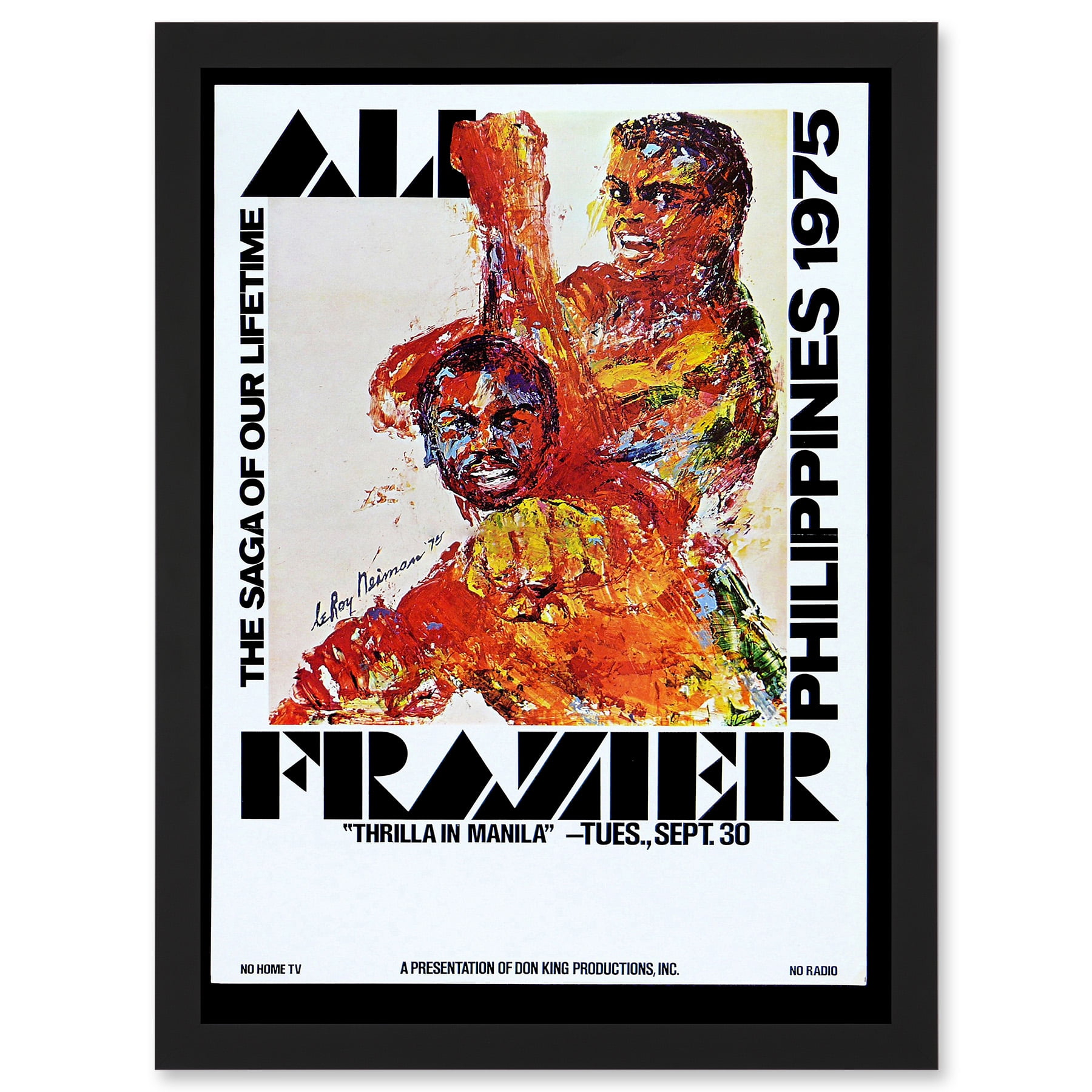 Sport Advert Boxing Thrilla Manila Ali Frazier Fight Philippines 1975 ...