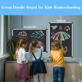 "X BOARD 24""x18"" Magnetic Chalkboard, Blackboard with Silver ...