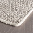 Dash & Albert Honeycomb Handwoven Wool Rug, 8' x 10', Ivory/Grey ...