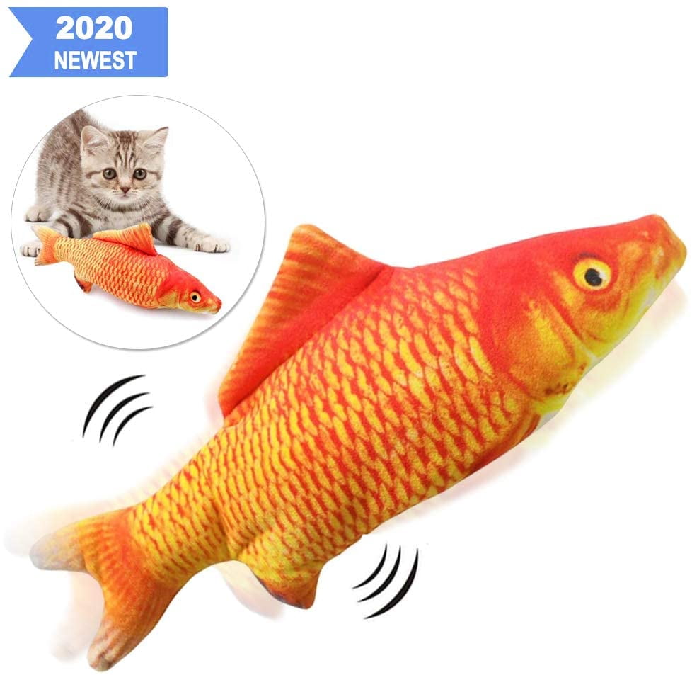 Electric Fish Cat, Catnip Fish Toys, Cat Toy Fish Electrically Movable ...