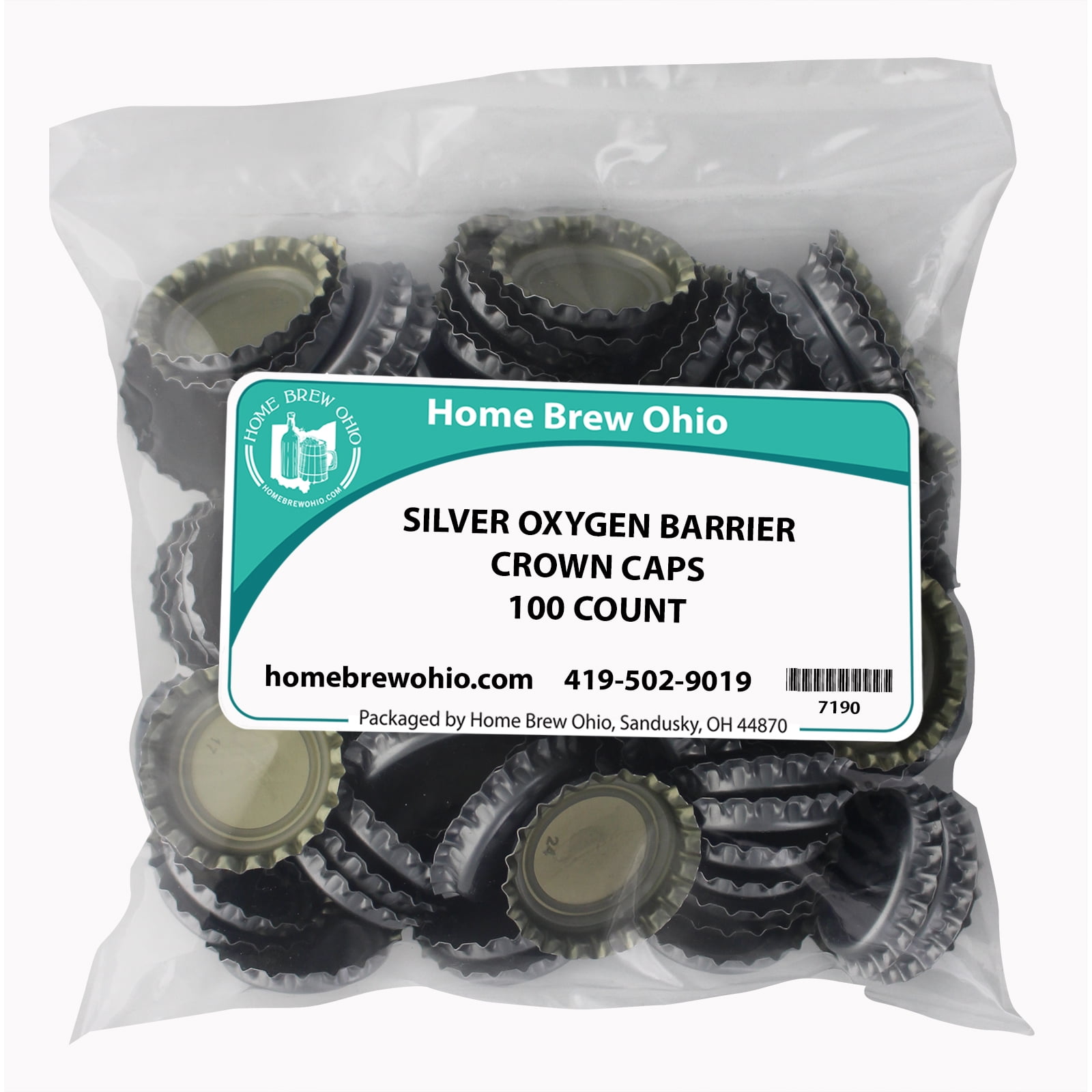 Buy Home Brew Ohio Silver Crown Caps 100 count at Ubuy Nepal