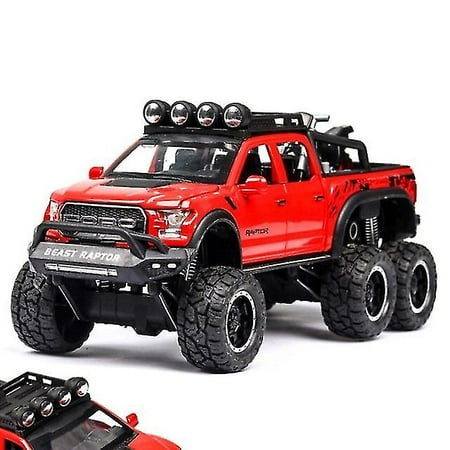 1:28 Raptor F150 Big Wheel Alloy Diecasts & Toy Car Model With Sound ...