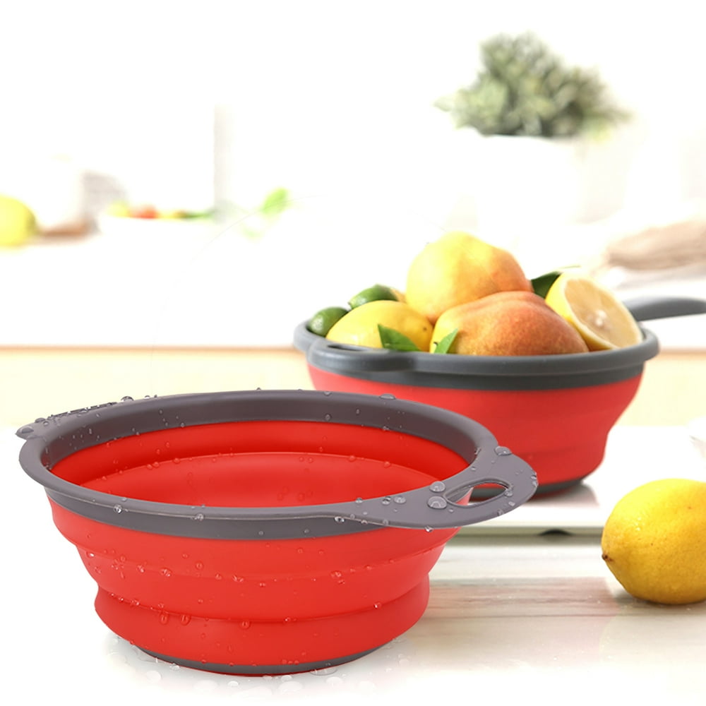 Kitchen Foldable Silicone Strainer,Bonison Collapsible Colander with ... Kitchen Foldable Silicone Strainer,Bonison Collapsible Colander with ...