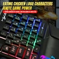 Luoyaxxxxx For Gaming Setup Led Single Handed Backlit Keyboard Mouse
