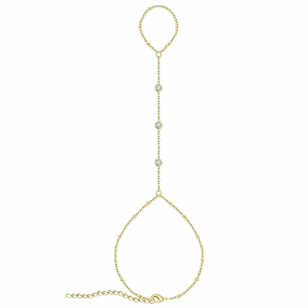 Click here for Mesase Hand Chain Bracelet Plated Gold Bracelet St... prices