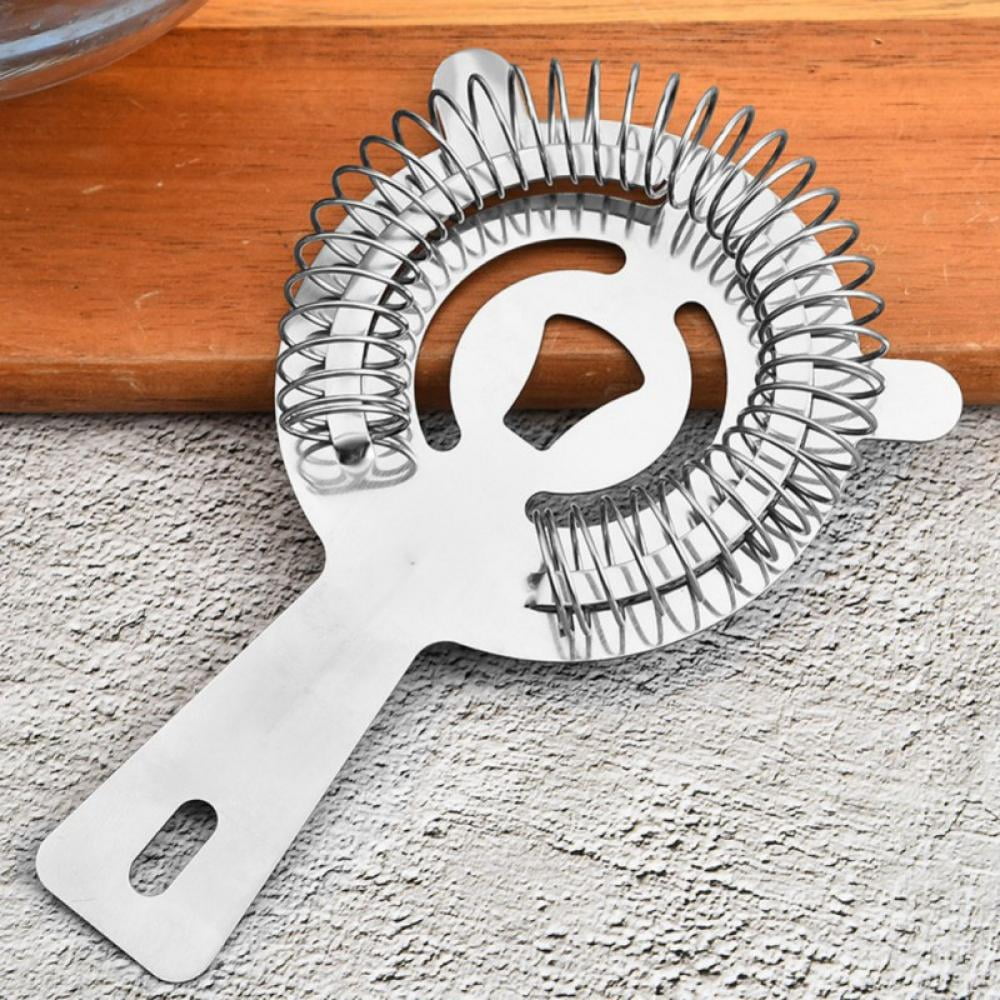 Cocktail Strainer Stainless Steel Martini Drink Strainer Ice Filter Bar ...
