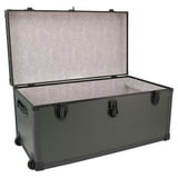 Seward Traveler 31" Trunk with Wheels, Tray & Lock, Olive - Walmart.com