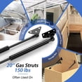 2 Pcs 20 Inch 150lb Universal Gas Struts, Heavy Duty Lift Support with ...