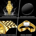 TAXAU Luxury Gold Watches For Womens Diamond Womens Watches With Gold Stainless Steel Band ...