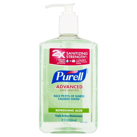 PURELL Advanced Hand Sanitizer Soothing Gel, Fresh Scent, with Aloe and ...