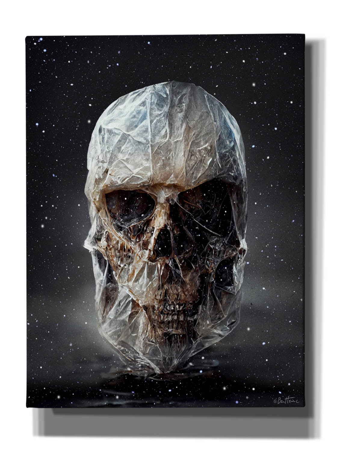 Epic Graffiti 'Cosmo Skull' by Ben Heine, Canvas Wall Art, 12"x16 ...