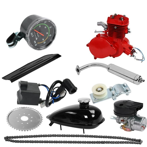 80cc Bicycle Engine Kit, 2-Stroke Engine 2.5L/100Km Motorbike For ...