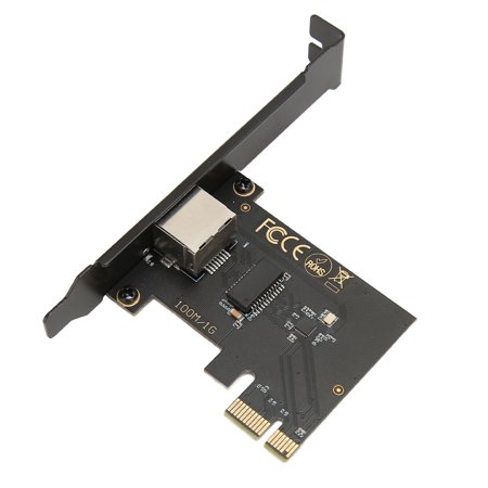 PCI Express LAN Card, RTL8111 Chip Full Compatibility Black High Speed ...