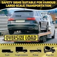 2 pACK oVERSIZE lOAD sIGNS FOR tRUCKS, 18" X 84" wIDE lOAD hEAVY dUTY ...