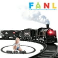 Metal Alloy Model Train Set, Electric Train Toys with Steam Locomotive ...