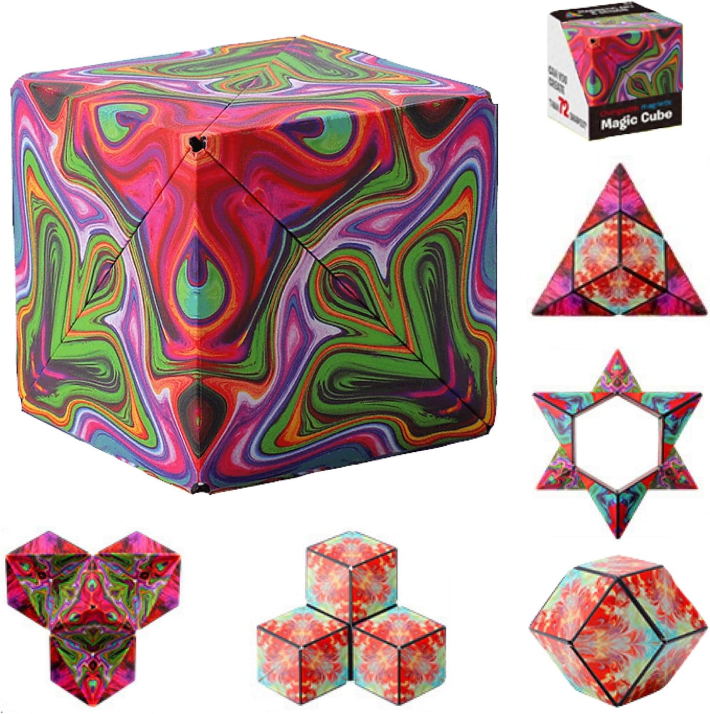 SHIQI-Magic Cube The Shape Shifting Box Magnetic Puzzle Box STEM/STEAM ...