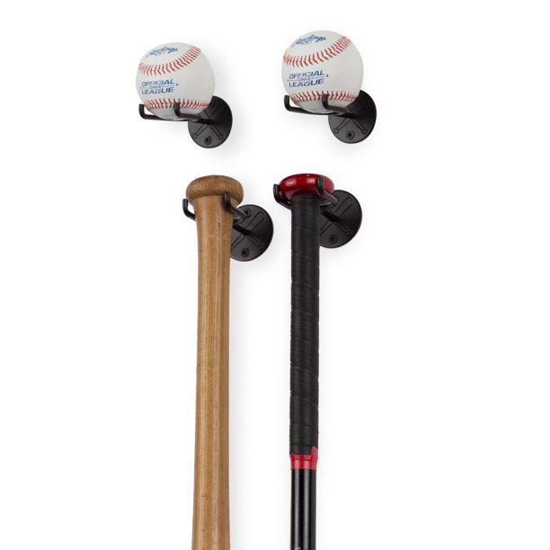 Wallniture Sporta Baseball Holder Bat Display Rack Wall Hanger Softball ...