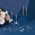 60Pcs 2 Size 304 Stainless Steel Stud Earring Finding Rectangle Bar ...