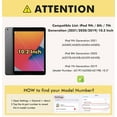 360° Rotatable Cover, Clear Back & Pencil Slot for 10.2" iPad 7th/8th ...