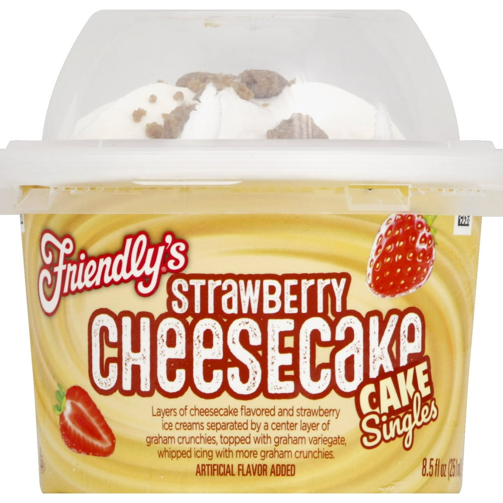 Friendly's Strawberry Cheesecake Ice Cream Cake Singles - 8.5 Fl Oz ...