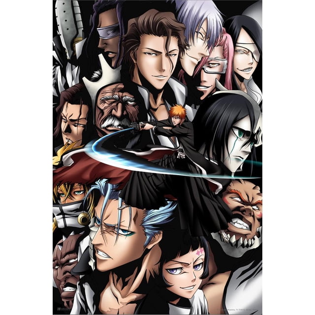 Bleach Poster Anime Merch Manga Group Collage Merchandise Series Comic ...