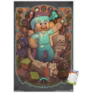 Minecraft - Window Wall Poster with Push Pins, 14.725" x 22.375 ...