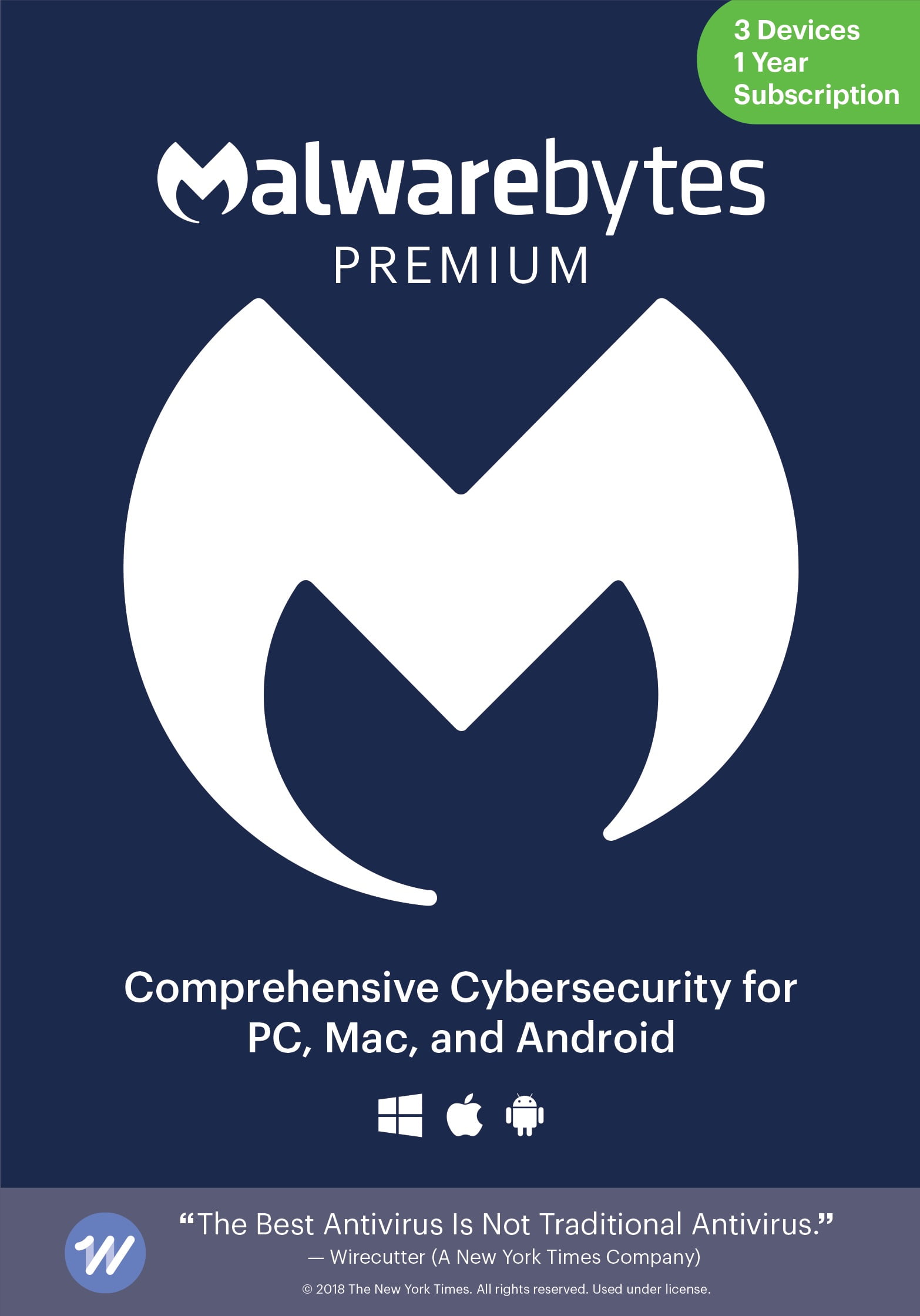 Malwarebytes Premium 3-Device 1-Year Subscription - Walmart.com