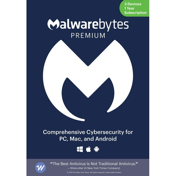 Malwarebytes Premium 3-Device 1-Year Subscription - Walmart.com