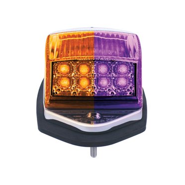 Grand General 78360 4" Round Double Faced Pearl 24 LED Amber/Red ...