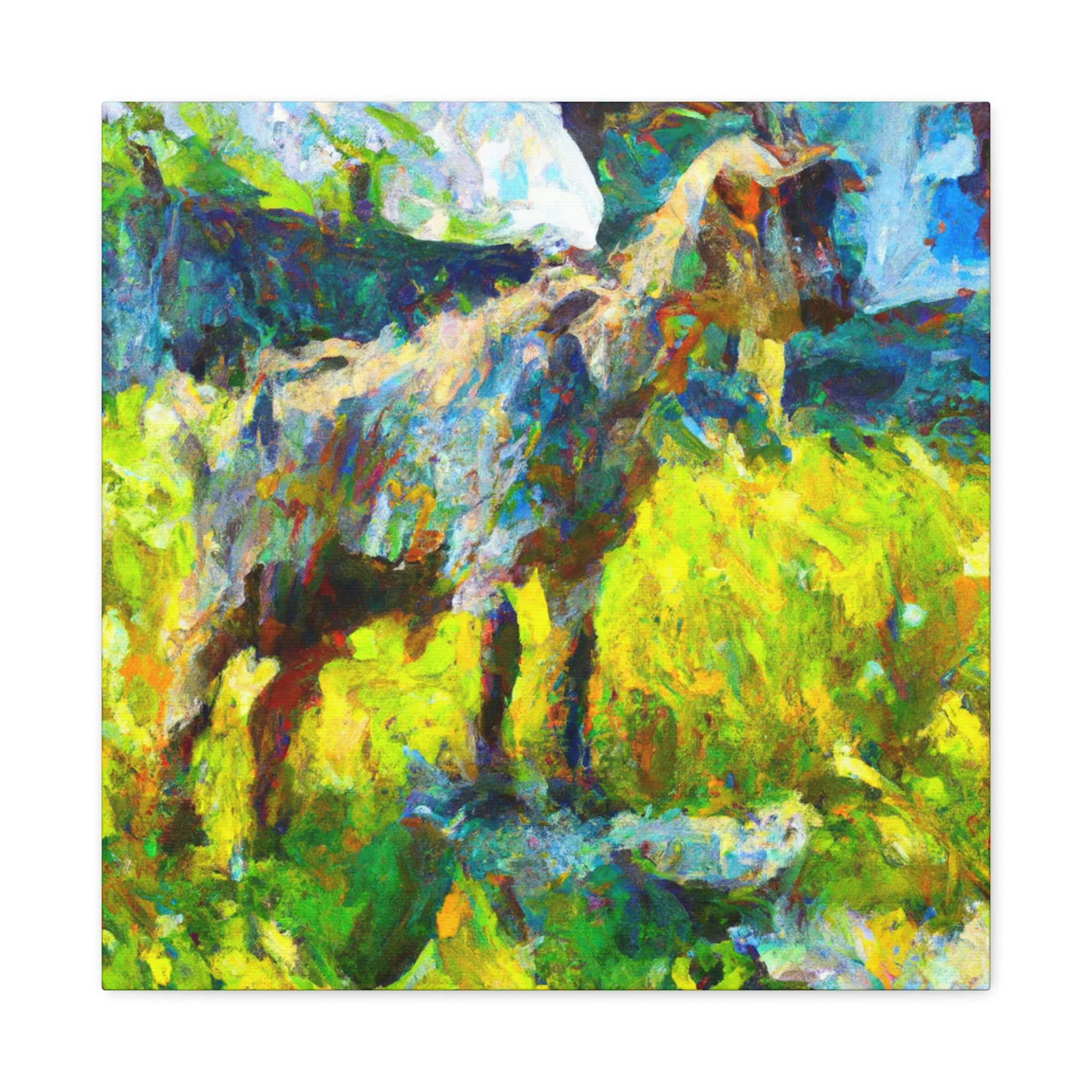 Goat of Impressionism - Canvas - Walmart.com
