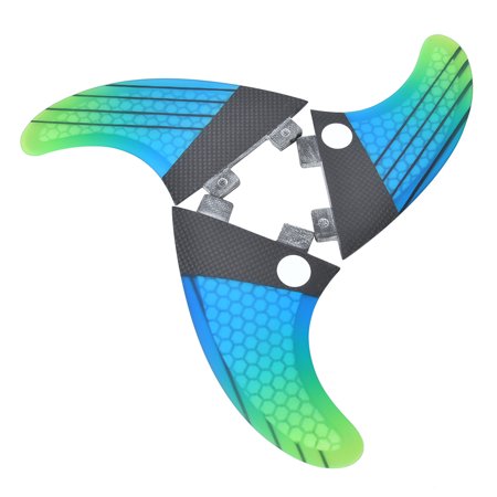 Three Fins Designed Fiberglass Surfboard Fin, 205g Surfboard Tail Fin ...