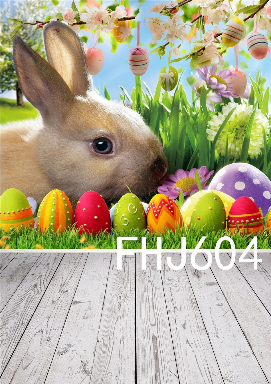 MOHome 5x7ft Easter Photography Backdrop for Children and Kids Green ...