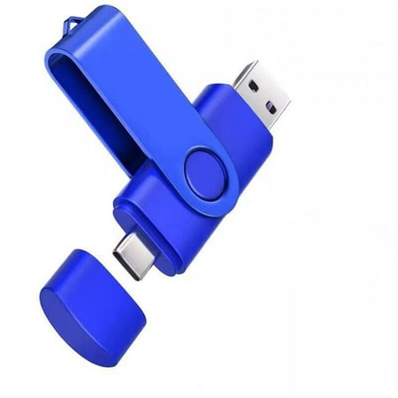 HEIBIN USB 2.0 Flash Drive Rotating USB Flash Drive (Blue, 32GB ...