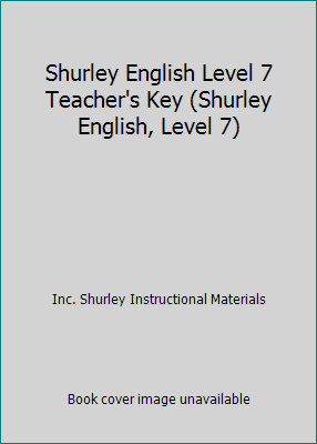 Pre-Owned Shurley English Level 7 Teacher's Key (Shurley English, Level ...