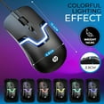 HP Wired Gaming Optical Mouse with LED Backlight, Adjustable 1000 1600 ...