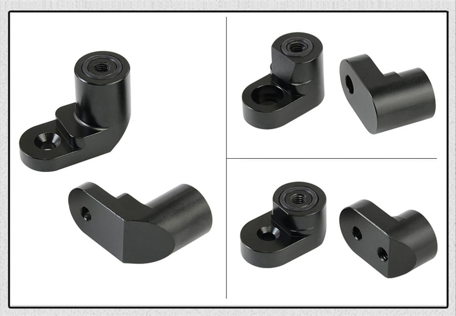 Black Car Rear Wing Spoiler Riser Lift Extension Kit For Ford Fiesta ST ...