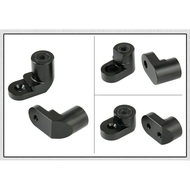 Black Car Rear Wing Spoiler Riser Lift Extension Kit For Ford Fiesta ST ...