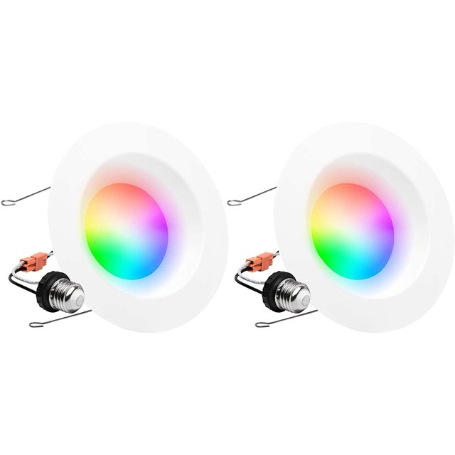 Hyperikon Smart LED Recessed Lighting 6 Inch 14W, Color Changing WiFi ...