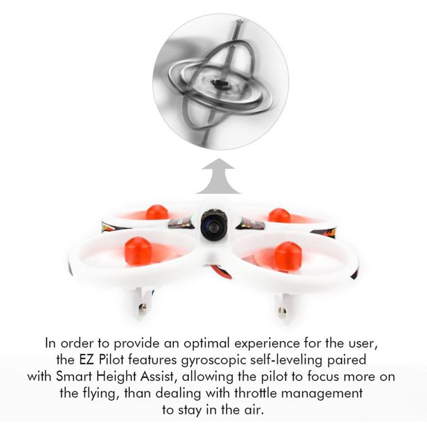 Indoor FPV Racing Drone EMAX EZ Pilot 82MM Mini 5.8G With Camera Goggle ...