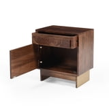 Christopher Knight Home Bloom Contemporary Walnut Nightstand with ...
