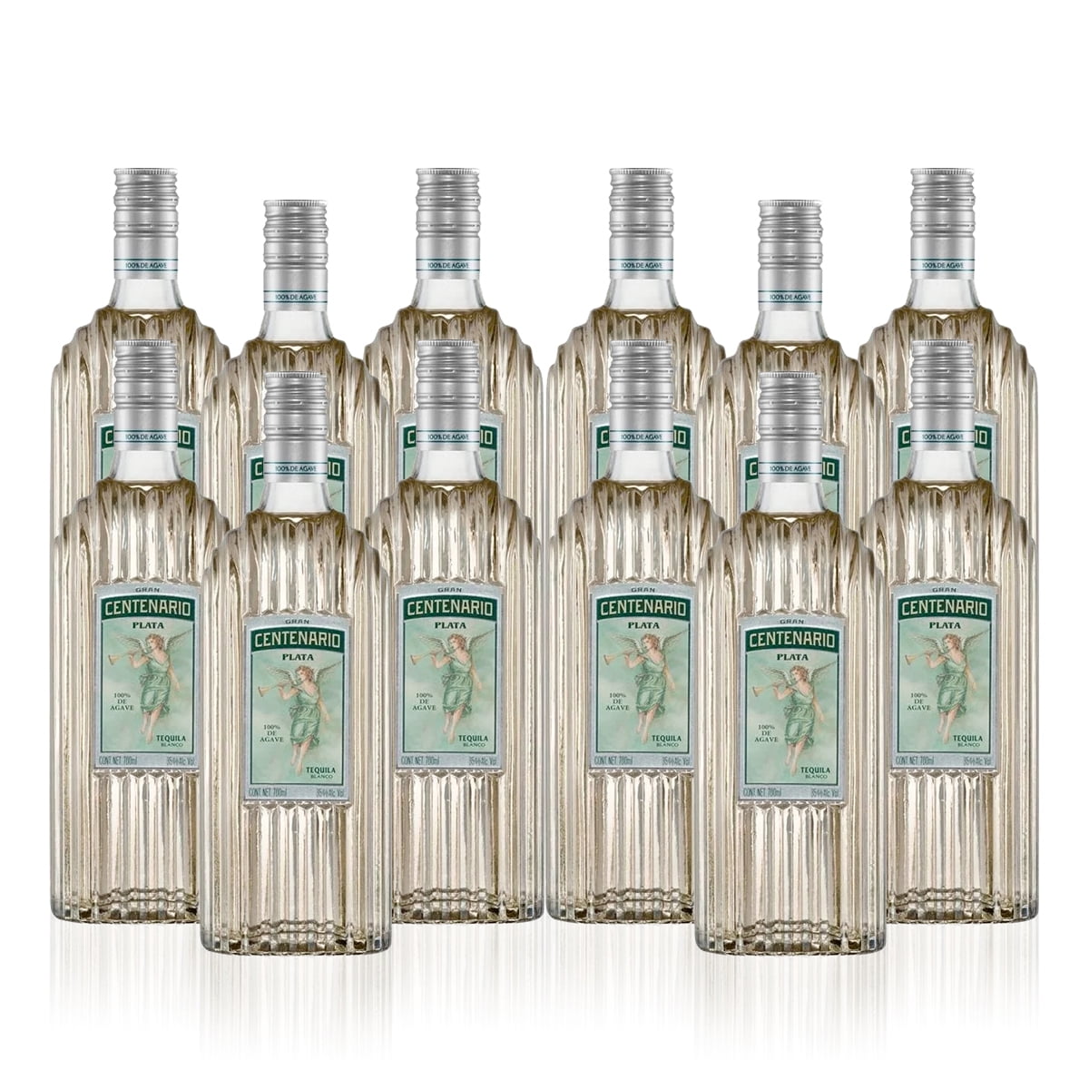Pack de 12 Tequila Gran Centenario Plata 700 ml | Bodega Aurrera en línea