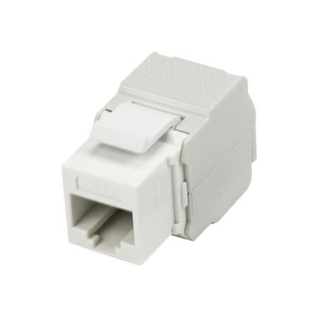StarTech.com Cat 6 Keystone Jack White - Tool-less Cat 6 RJ45 - Network ...