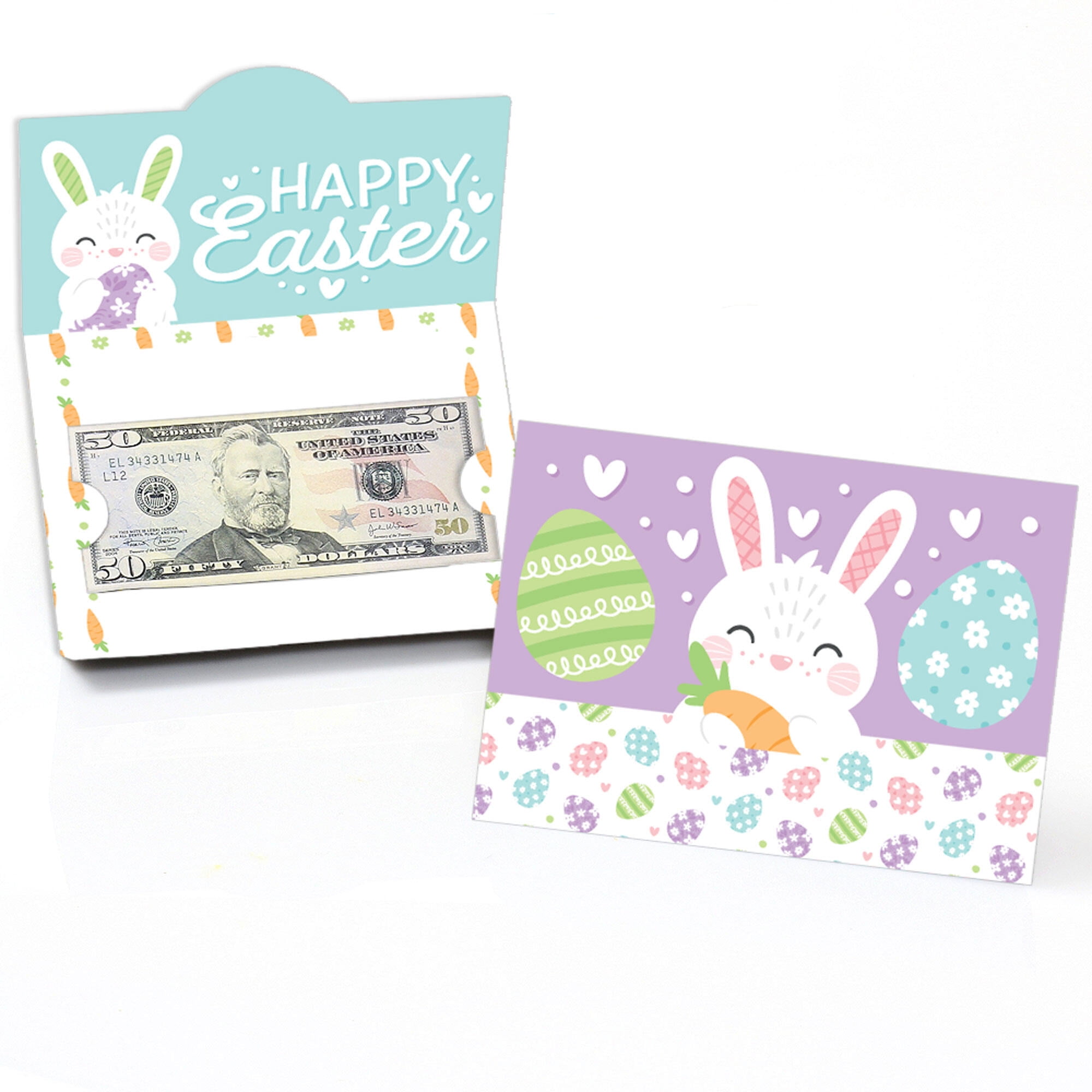 Big Dot of Happiness Spring Easter Bunny - Happy Easter Party Money and ...